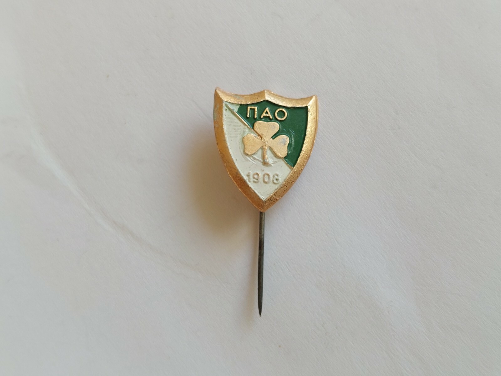 Vintage pin badge football club FC PANATHINAIKOS ПАО Athens Greece ...