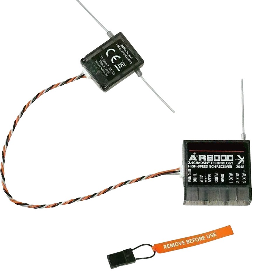 For Spektrum DX7s DX8 DX9 Dx18 2.4GHz AR8000 8CH Receiver Extended DSMX ...