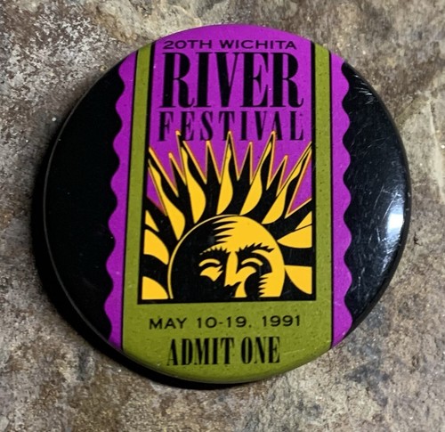 Wichita Riverfest 1991 Button-Good condition. | eBay