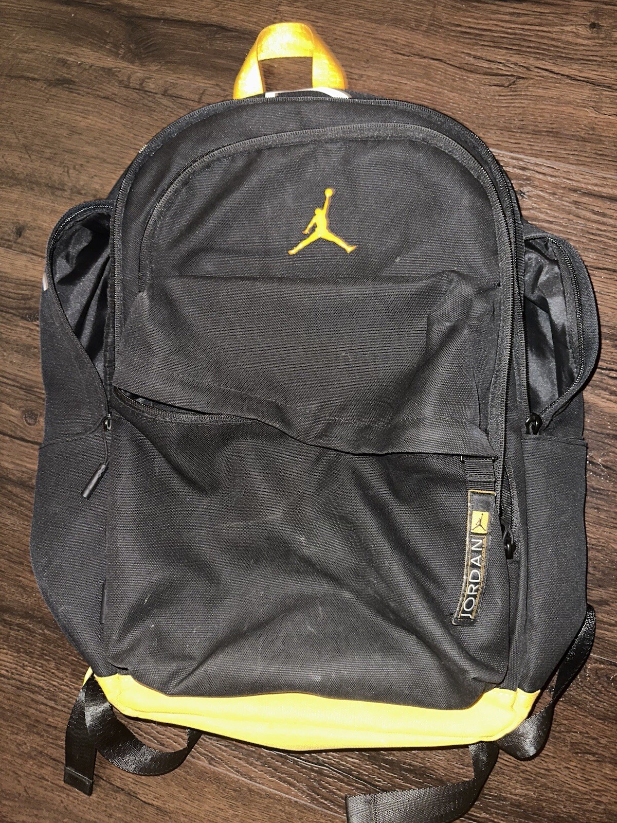 Jordan Air Patrol Backpack - Black Yellow - Straps Zi… - Gem