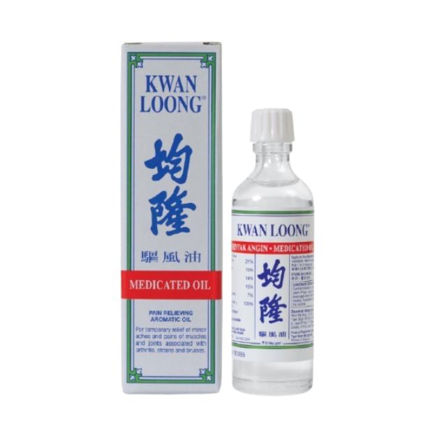 2 X Kwan Loong Medicated Oil 57ml Headache Muscle Pain Relief Herbal ...