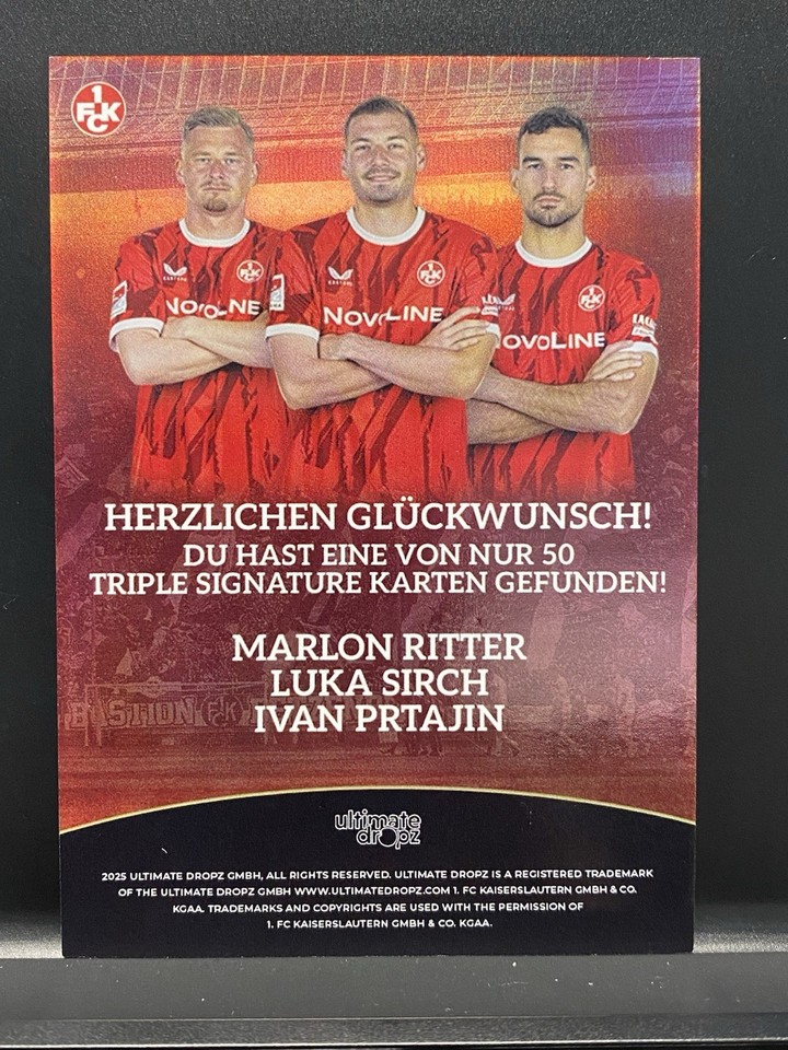 Ultimate Dropz Triple Auto Ritter / Sirch / Parajin 125 Jahre ...