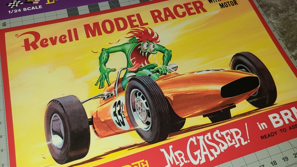 Ed "Big Daddy" Roth Mr. Gasser and Rat Fink Slot Car Box Art Posters ...