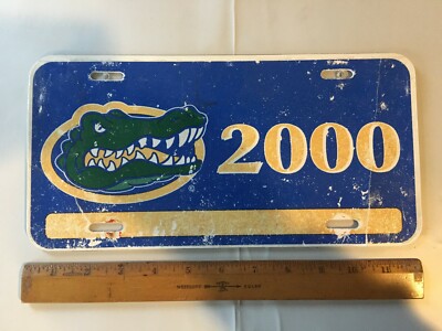 Florida FL Gators University Basketball Plastic Booster License Plate ...