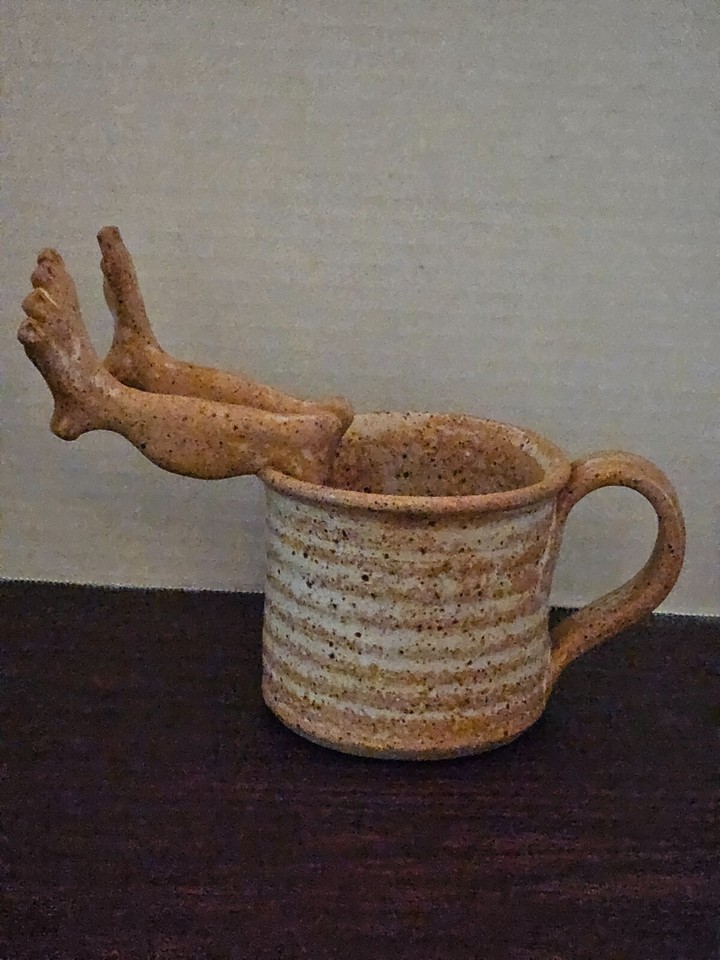 Bledsoe Studio Leg & Feet Mug North Carolina Art Pottery ‘12 oz" | eBay