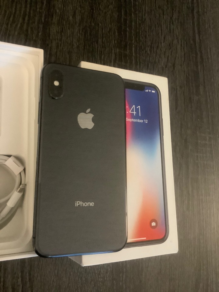 Apple iPhone X 256GB Space Gray (Unlocked) A1865 (CDMA + GSM) FREE ...