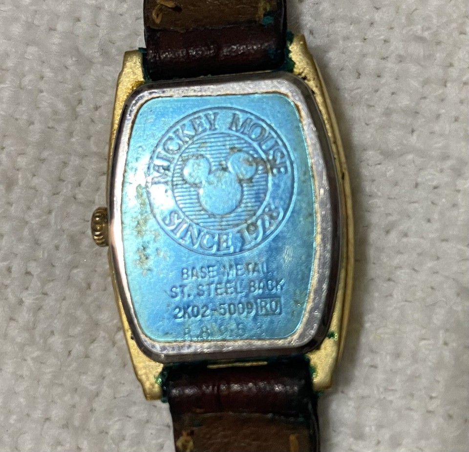 Mickey Mouse Seiko Watch Disney 2K02-5009 Vintage 1987-seconds Hand ...