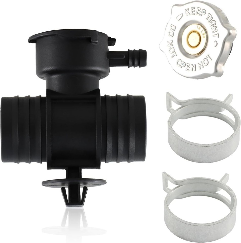Coolant Filler Radiator Hose Connector & Cap for 2000-02 Dodge Dakota 3 ...