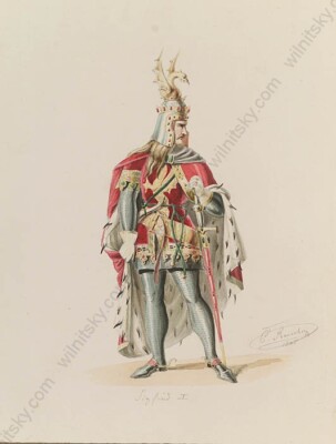 Carl Rauscher (b. 1841) "Stage Costume for Siegfried from the Wagner's ...