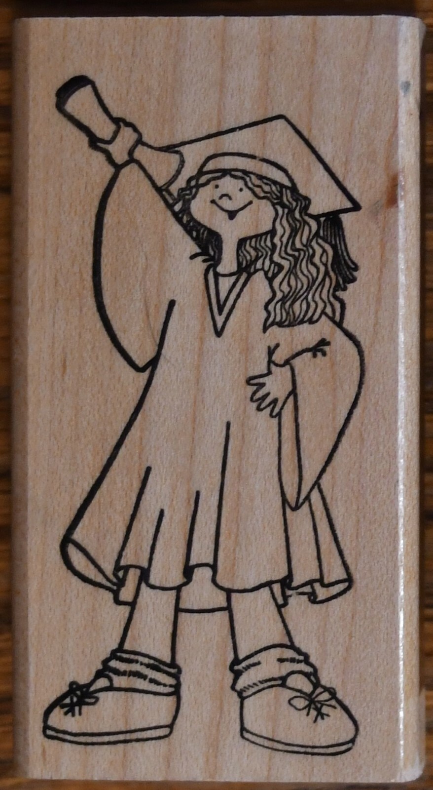 Eureka Stamps Female Girl Woman Graduate Graduation Rubber Stamp High ...