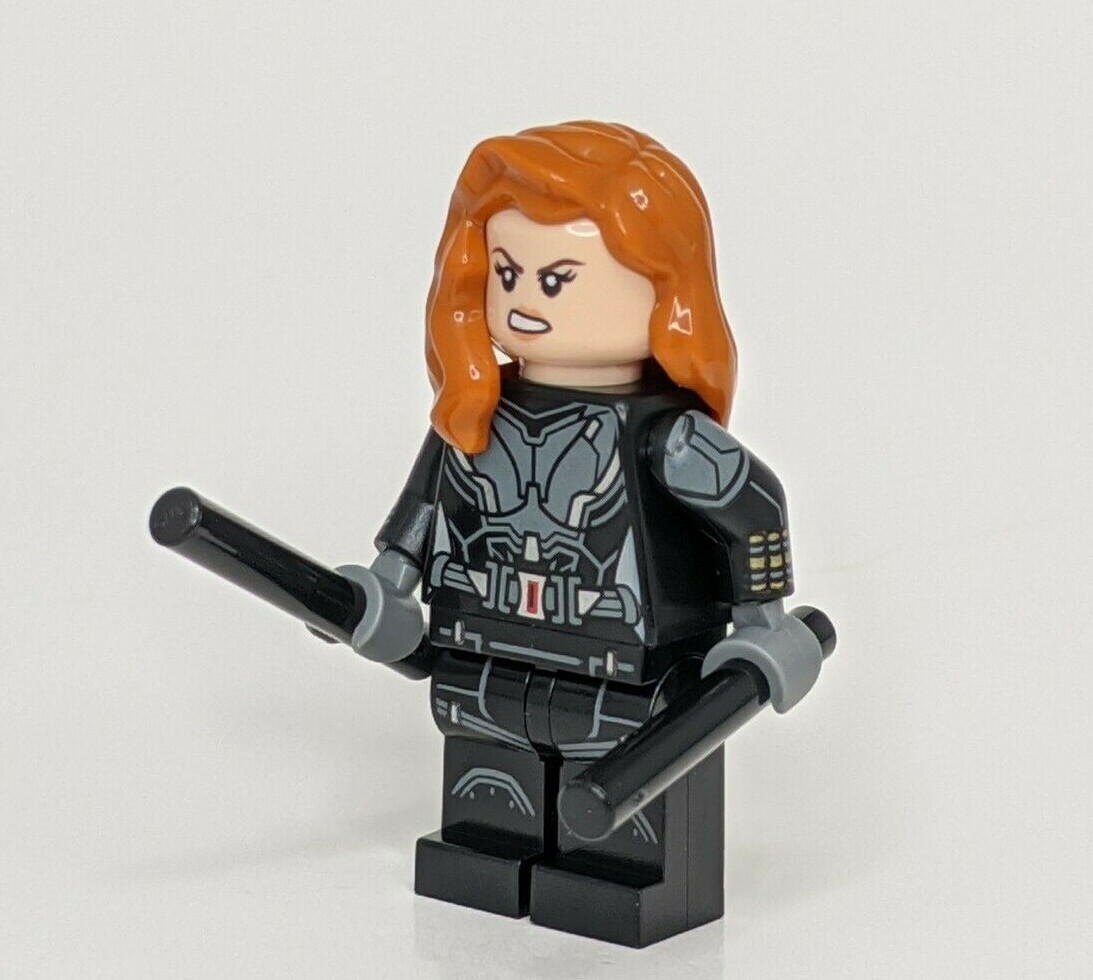 Black Widow printed arms Lego Marvel Comics Minifigure minifig lot 637 ...