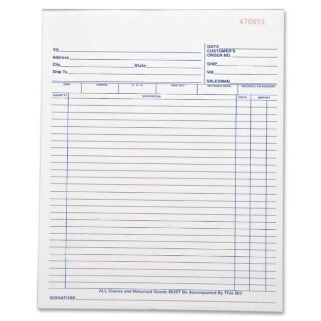 Business Source All-purpose Forms Book 39554 Bsn39554 for sale online ...