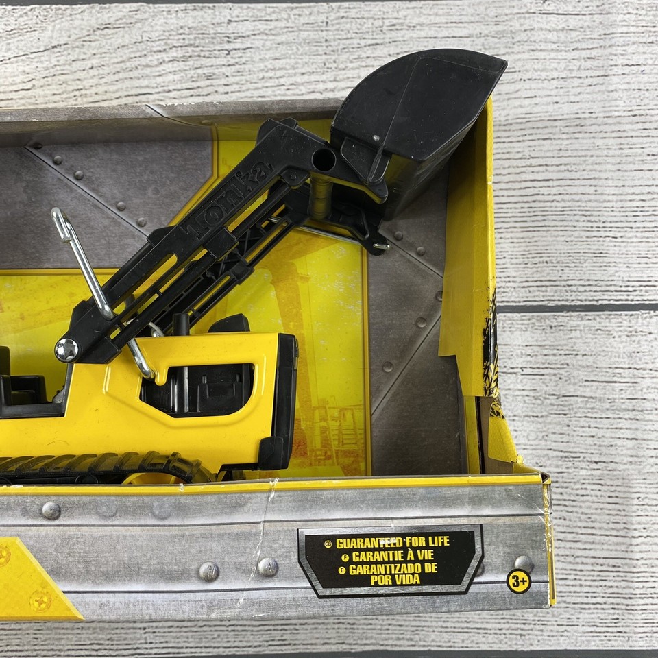 Tonka Backhoe Trencher Bulldozer Pressed Steel Construction Truck Kids ...
