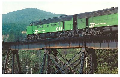 POSTCARD US TRAIN - REAR-END HELP - F9 814, NEAR HUNGRY HORSE | eBay