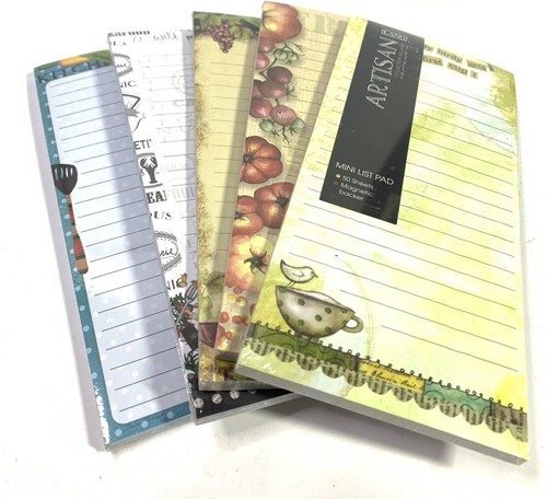 5-Custom Assortment Lang Magnetic 50 Sheet Mini List Grocery Note To Do ...