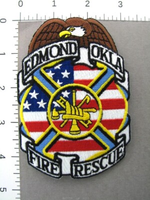 Oklahoma EDMOND FIRE RESCUE Patch - Oklahoma County | eBay