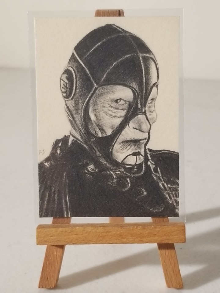 Original ACEO Sketch Card Richard Salvucci - Farscape - Scorpius ...