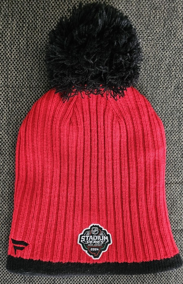 2024 New Jersey Devils Stadium Series Pom Pom Hat Metlife Stadium ...