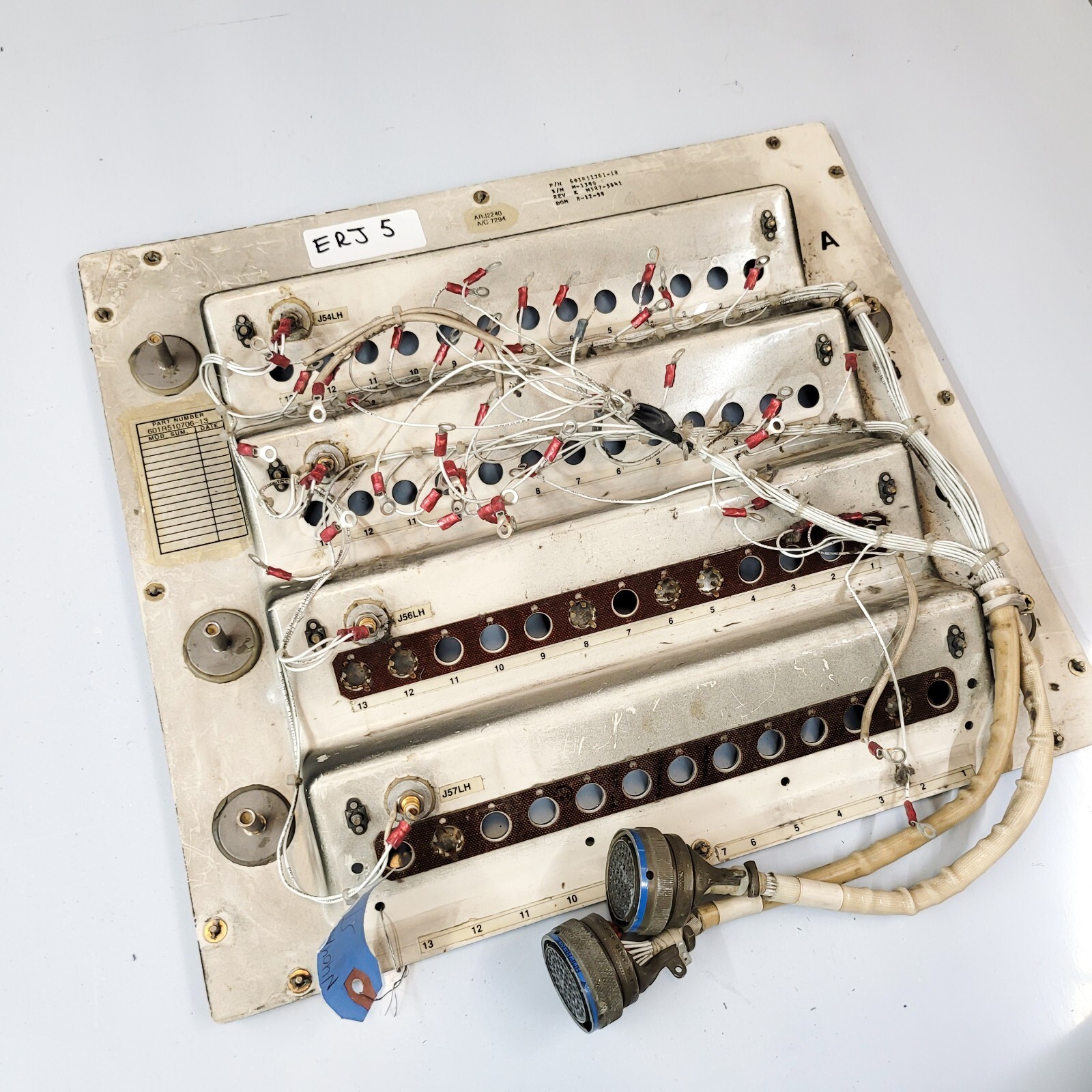 GENUINE ERJ REGIONAL AIRCRAFT CIRCUIT BREAKER PANEL FROM COCKPIT ITEM ...