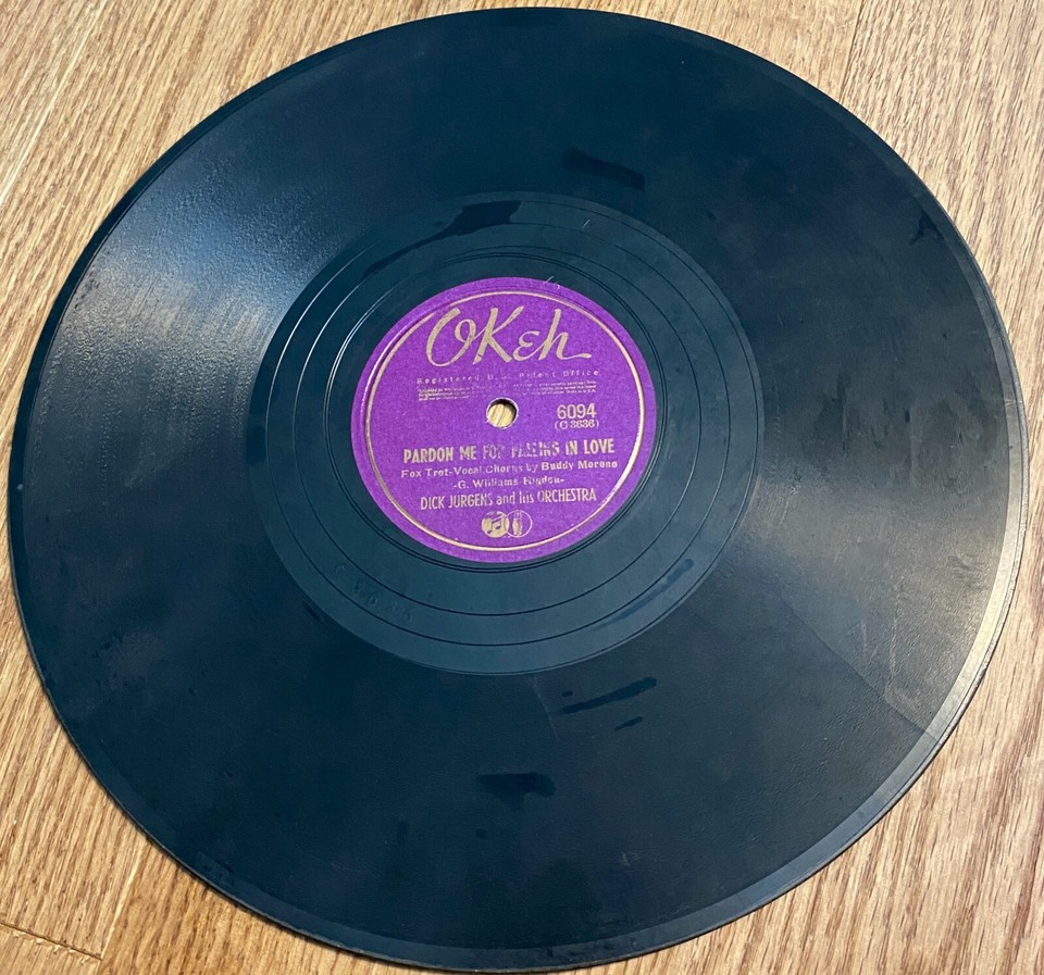 10" 78 RPM-Dick Jurgens-My Sister and I/Pardon Me for Falling in Love ...