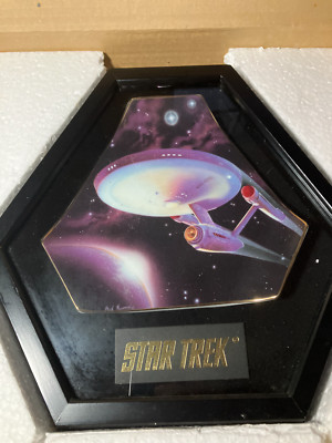 1993 Star Trek "Voyage of the Starship Enterprise" Porcelain Plaque 1st ...