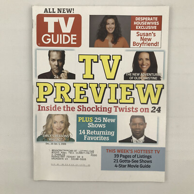 TV Guide Jan 1, 2006 Issue # 2752 Subscription Edition Cover: 24 | eBay