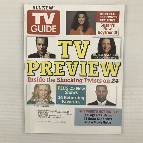 TV Guide Jan 1, 2006 Issue # 2752 Subscription Edition Cover: 24 | eBay