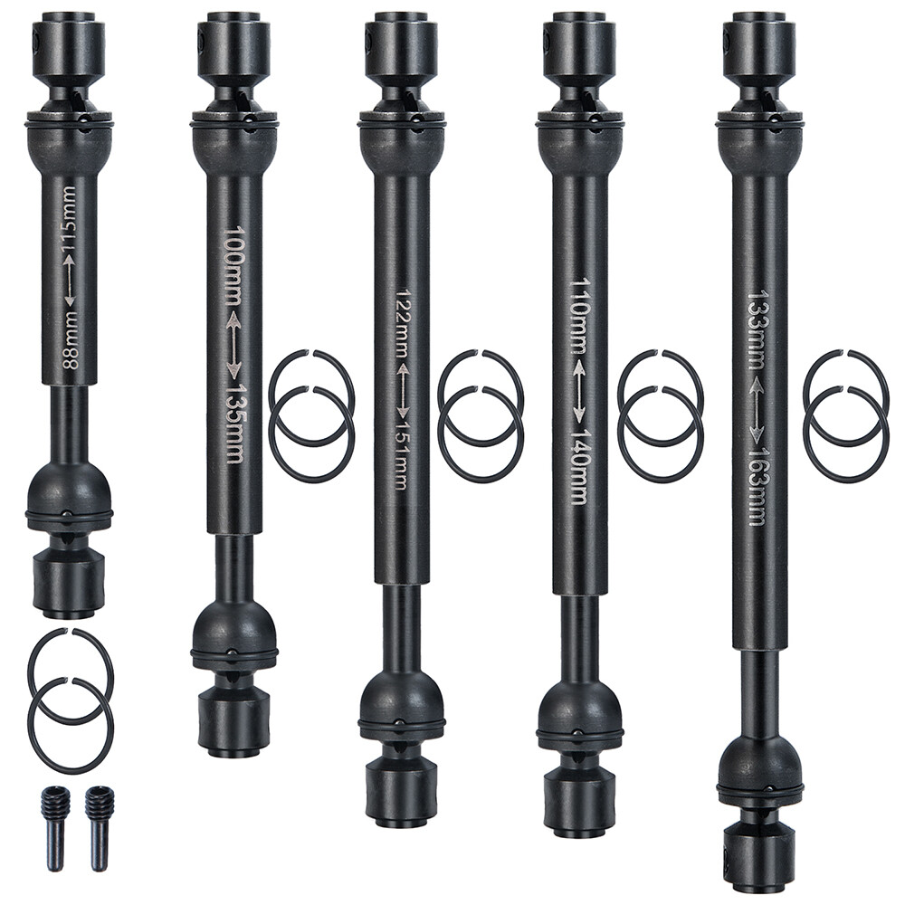 2PCS Steel Drive Shaft for 1/10 RC Car Crawler Axial SCX10 I II III ...