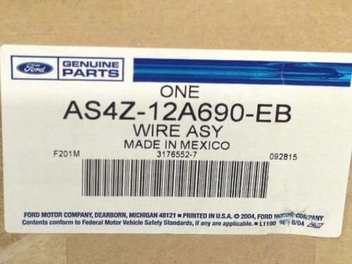 New OEM Genuine Ford Engine Wiring Harness 2010-2011 Focus 2.0L AS4Z ...