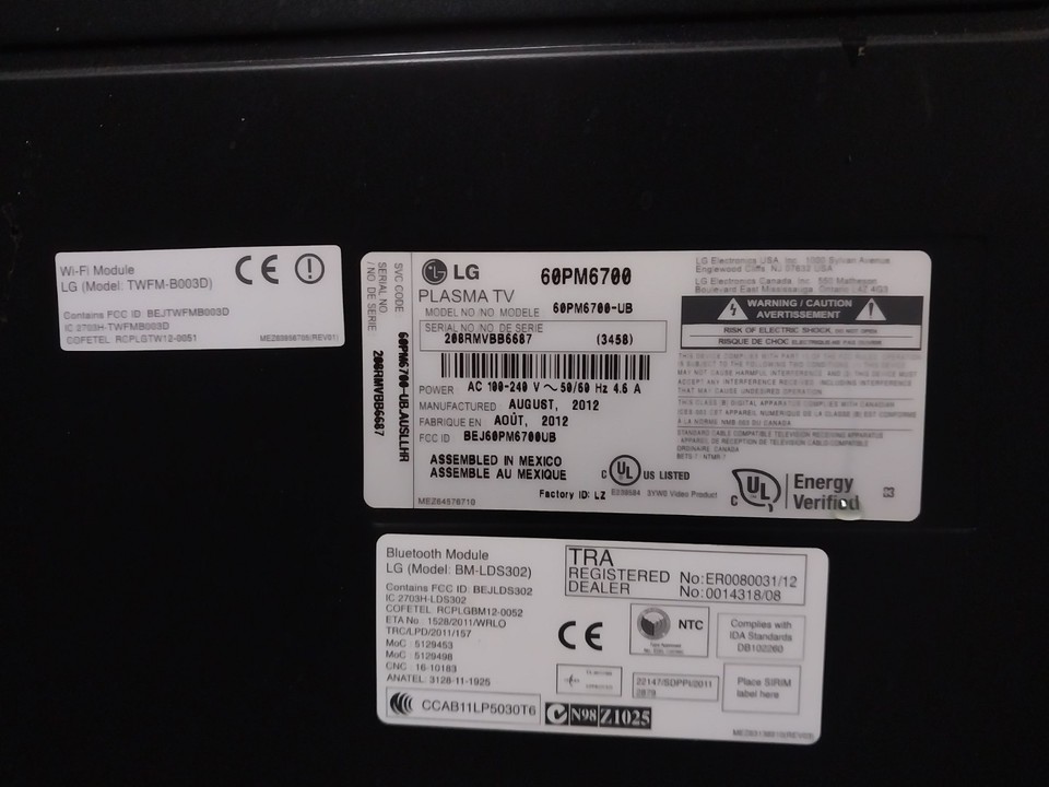 LG 60PM6700 60 INCH PLASMA SMART TV | eBay