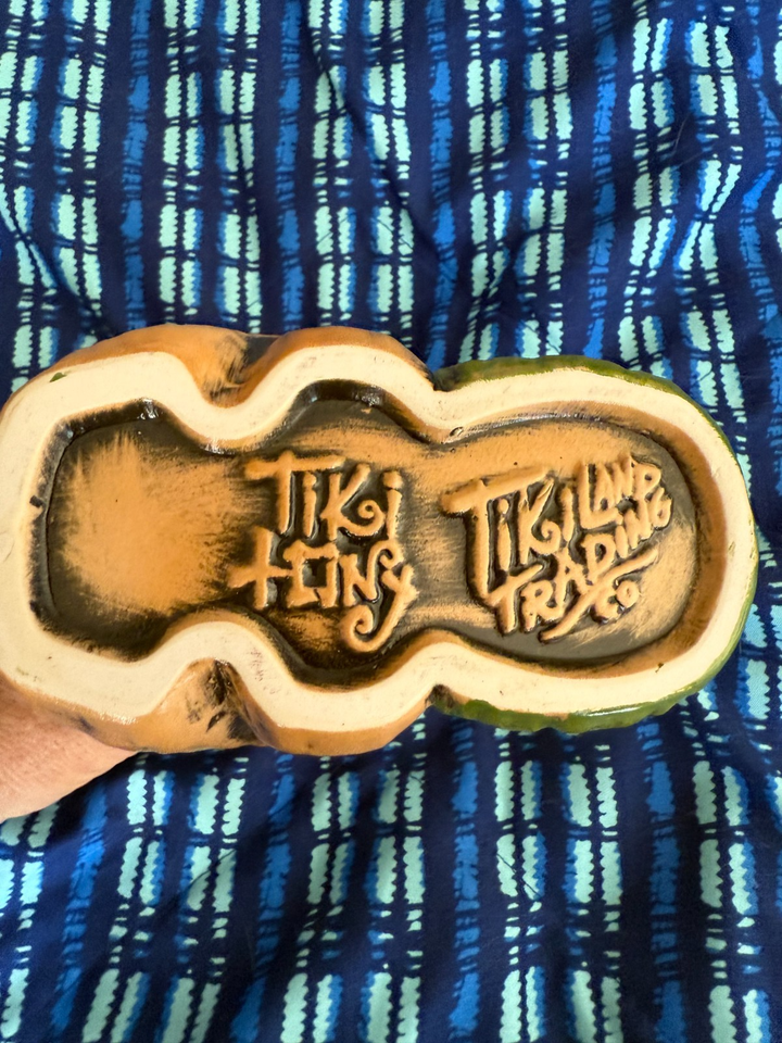 TIKILAND Trading/Tiki Tony ENCHANTED TIKI ROOM DRUMMER Green Tiki Mug ...