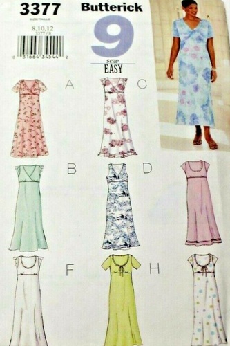 Butterick 3377 Misses Pullover A-Line Dress Sewing Pattern 8-10-12 in 9 ...