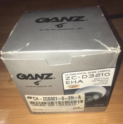 Ganz Dome Security Camera ZC- D3210 EHA Black White High Resolution ...