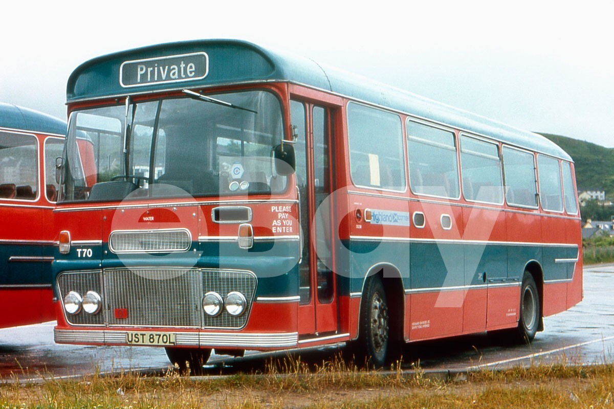 Bus Photo - Highland Scottish T70 UST870L Ford R1014 Willowbrook | eBay