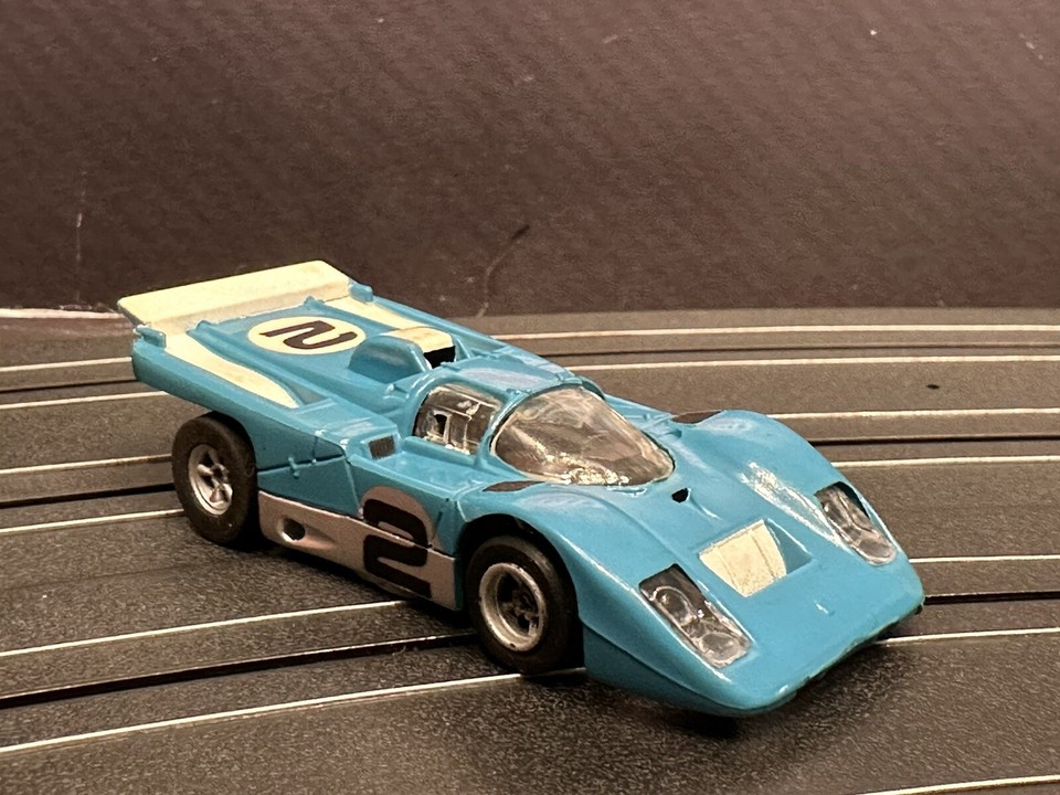 Aurora AFX Magnatraction Ferrari 512M Blue #2 Le Mans HO Slot Car | eBay