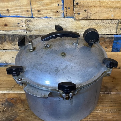 Vtg Wisconsin Aluminum #7 All American 15-1/2 Qt. Pressure Cooker ...