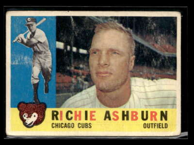 1960 Topps Richie Ashburn #305 Chicago Cubs Low Grade Y5400 | eBay