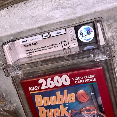 Brand New Atari 2600 Double Dunk WATA 9.0 Factory Sealed Graded 1989 ...