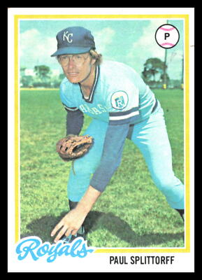 1978 Topps Paul Splittorff #638Kansas City Royals Low Grade 4K | eBay