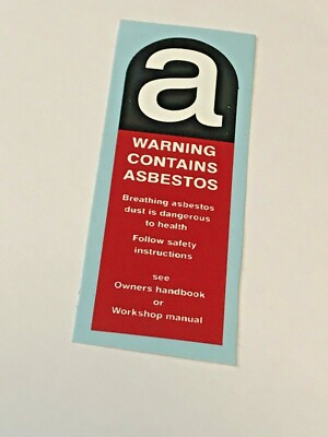 Classic Austin Rover Mini Cooper Asbestos Sticker Leyland BMC | eBay