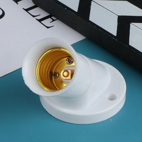 Angle E27 Oblique Screw Bulb Socket Light Bulb Base Wall Lamp Holder Lamp Base 643552237298 ...