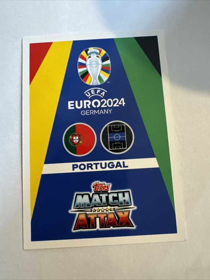 TOPPS MATCH ATTAX UEFA EURO 2024 CARD BERNARDO SILVA PORTUGAL HERO CARD ...