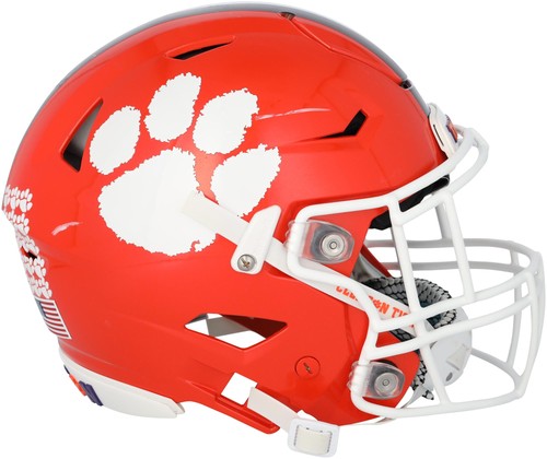 Clemson Tigers Team-Issued Orange Helmet from the Football Program ...