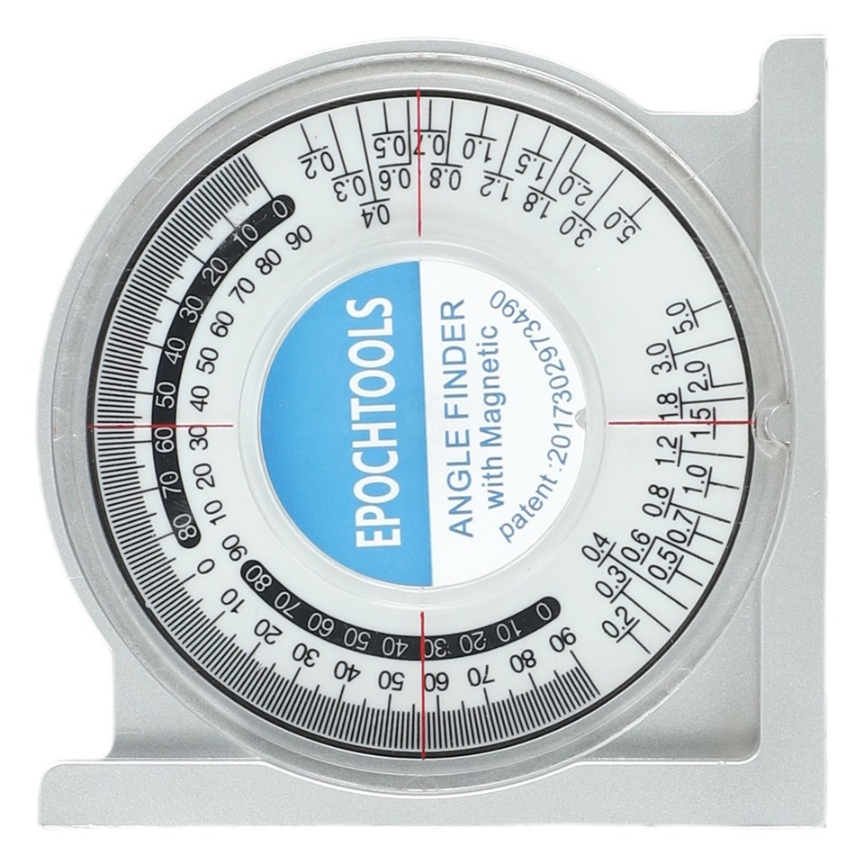 Meter Slope Level ABS Acrylic Measuring Tool Portable Protractor Level ...