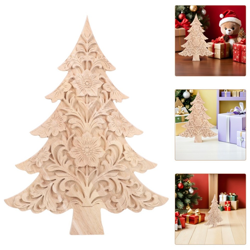 Wooden Christmas Tree Ornaments To Paint: Blank Wooden Tree Ornaments ...
