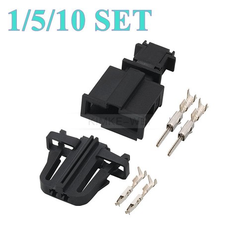 2 Pin Automotive Male Female Connector Plug Socket Kit for AUDI VW ...
