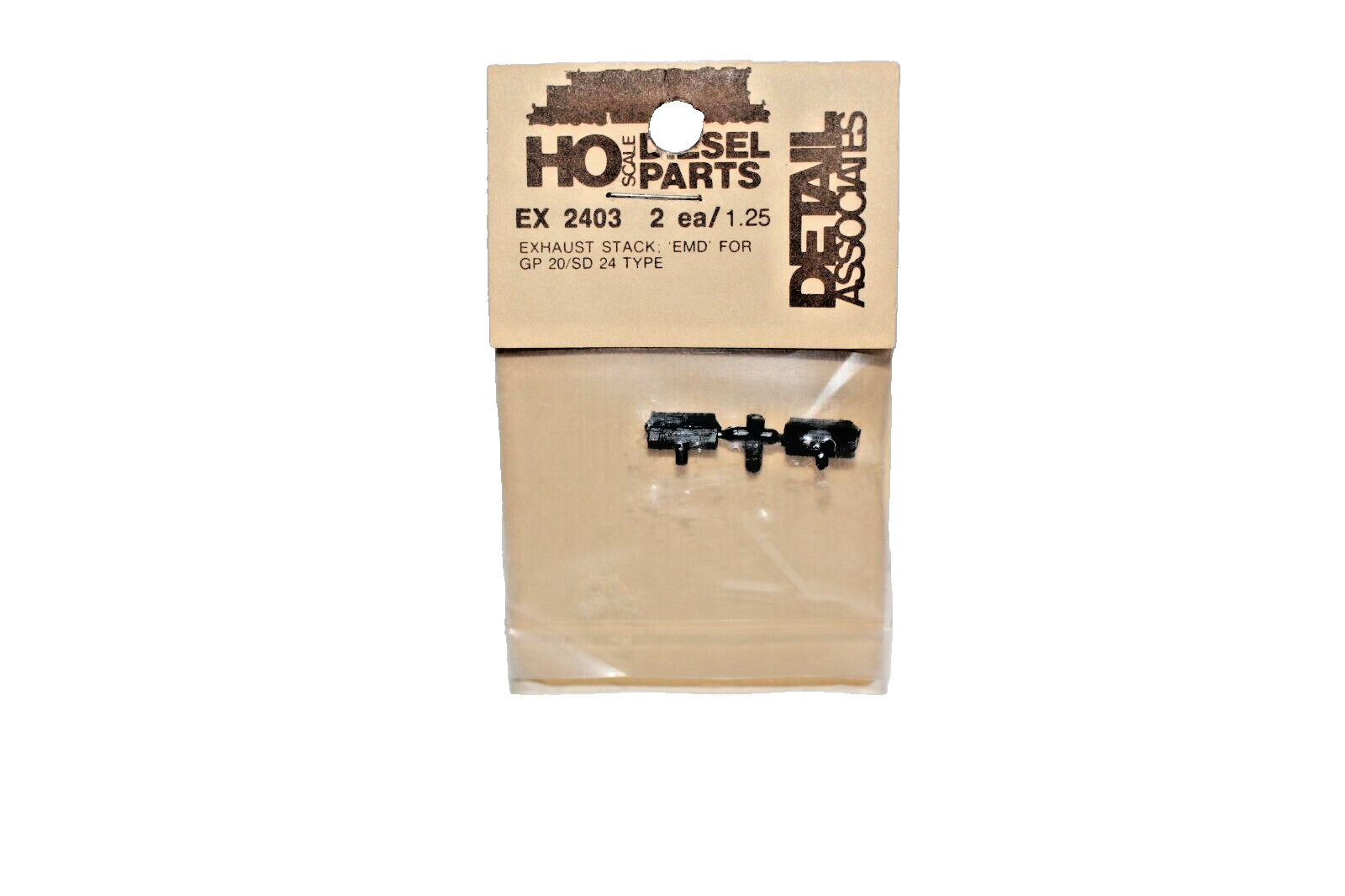 Detail Associates HO Diesel Parts EX 2403 Exhaust Stack EMD GP 20/SD 24 ...