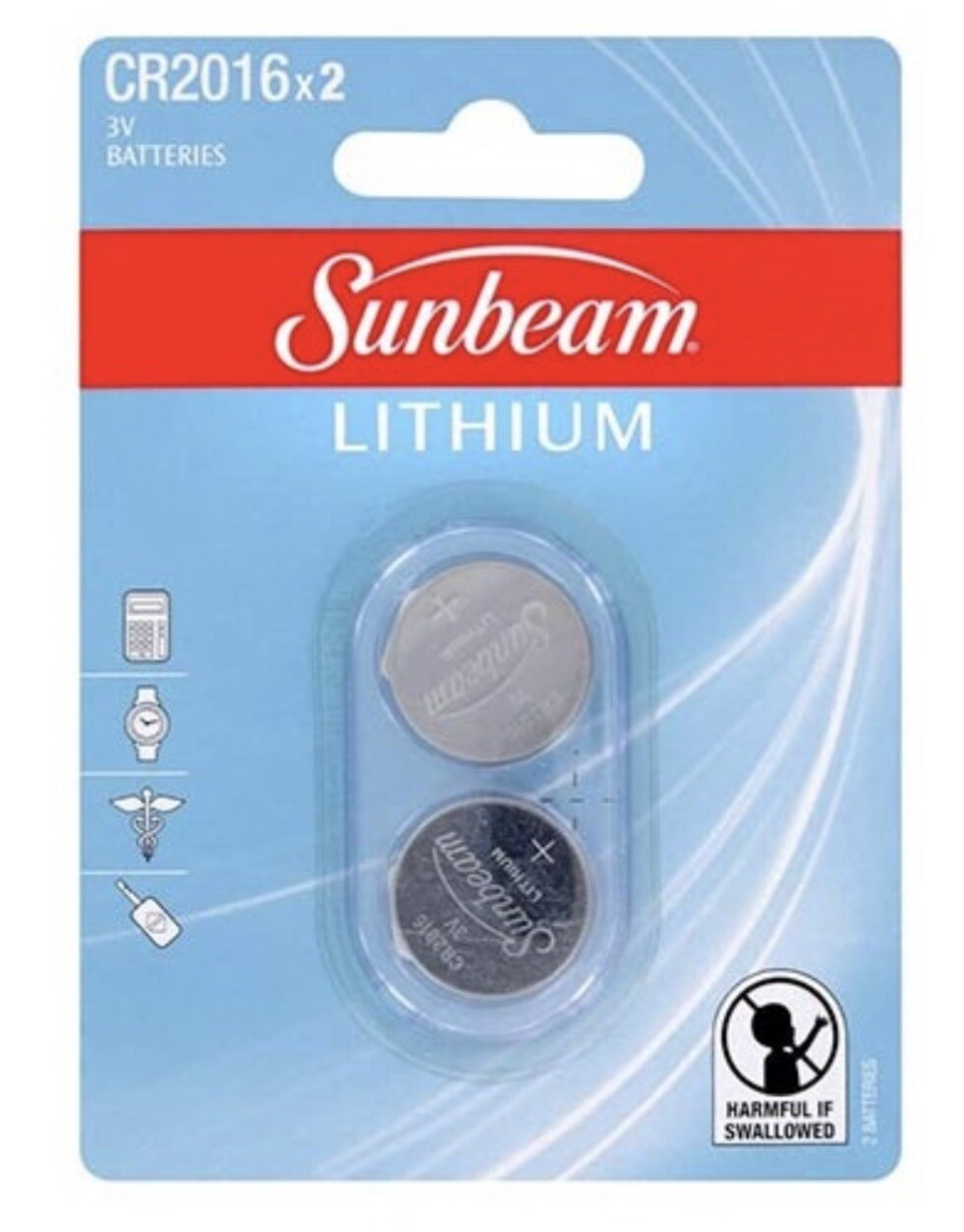 Sunbeam Cr2016 X 2 Lithium Batteries 3v for sale online | eBay