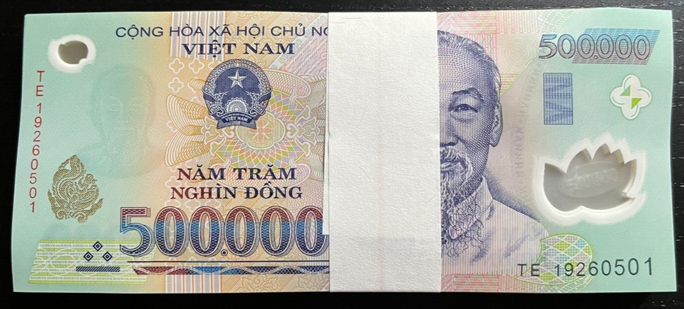 Vietnamese Dong 10 Million ( 20 x 500000 NOTE) Vietnam Currency Lot ...