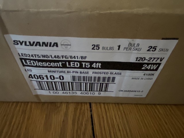 Sylvania NSB LED17T8/L48/FG/841/BF LED Bulbs Light Bulb 277V 17W 25BOX ...